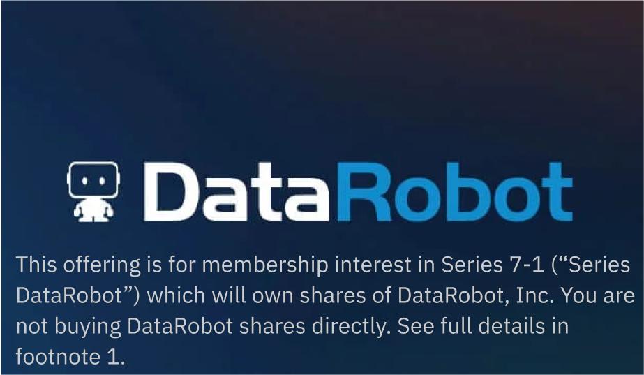 Series DataRobot (Reg D) | StartEngine