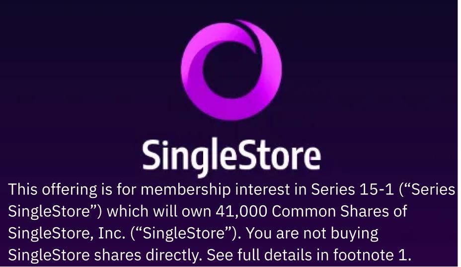 Series SingleStore (Reg D) | StartEngine