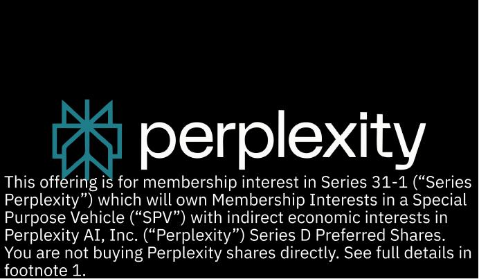 Series Perplexity (Reg D) | StartEngine