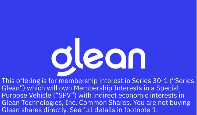 Series Glean (Reg D) | StartEngine