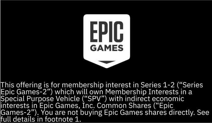 Series Epic Games-2 (Reg D) | StartEngine