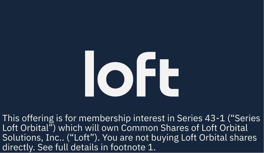 Series Loft Orbital (Reg D) | StartEngine