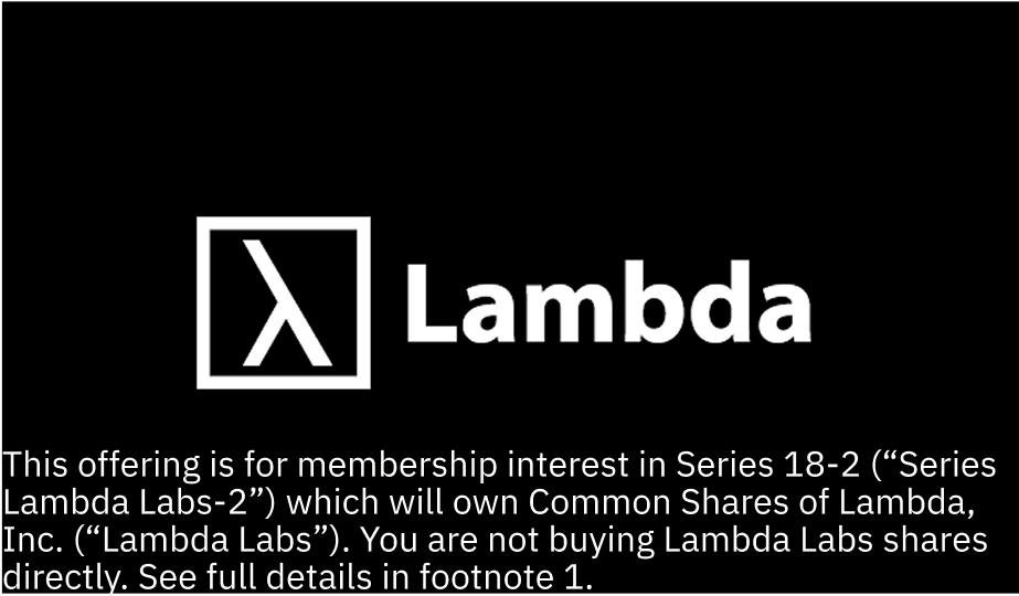 Series Lambda Labs-2 | StartEngine